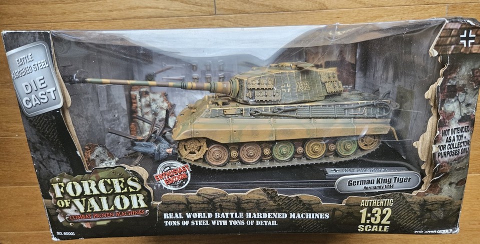 FORCES OF VALOR WWII GERMAN KING TIGER NORMANDY 1944 1:32 SCALE MIB | eBay