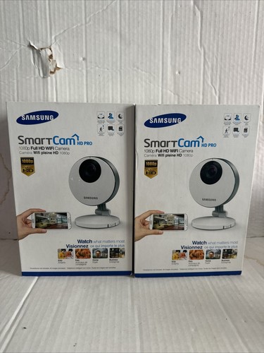 2 Samsung SmartCam HD Pro 1080p Full HD WiFi Camera Home Security ...