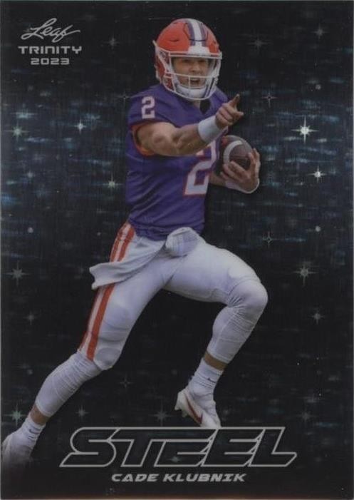 2023 Leaf Trinity - Trinity Steel Cade Klubnik #S-18 Silver Stars and ...