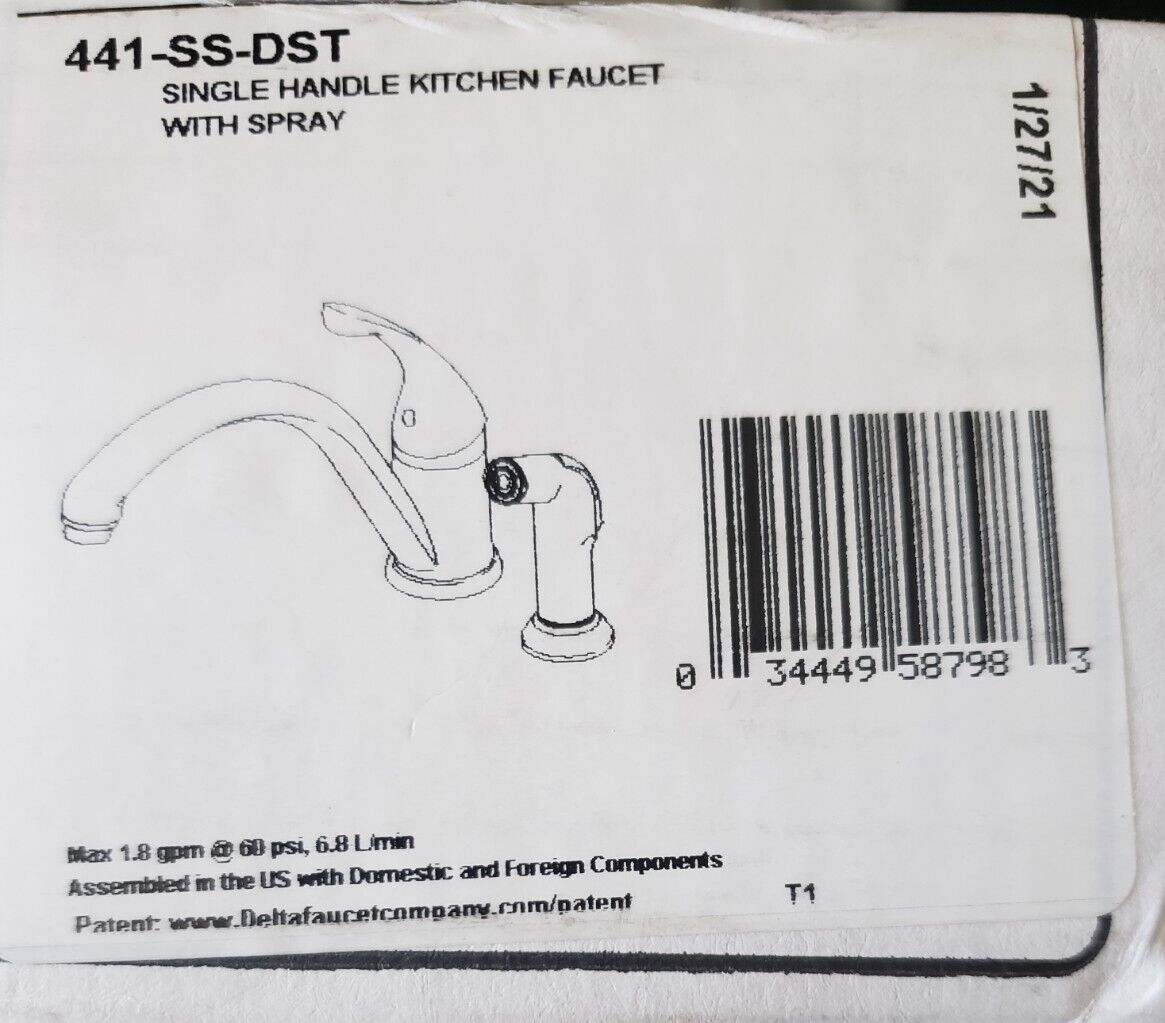 Delta Collins 1-Handle Kitchen Faucet with Side Sprayer in Stainless ...