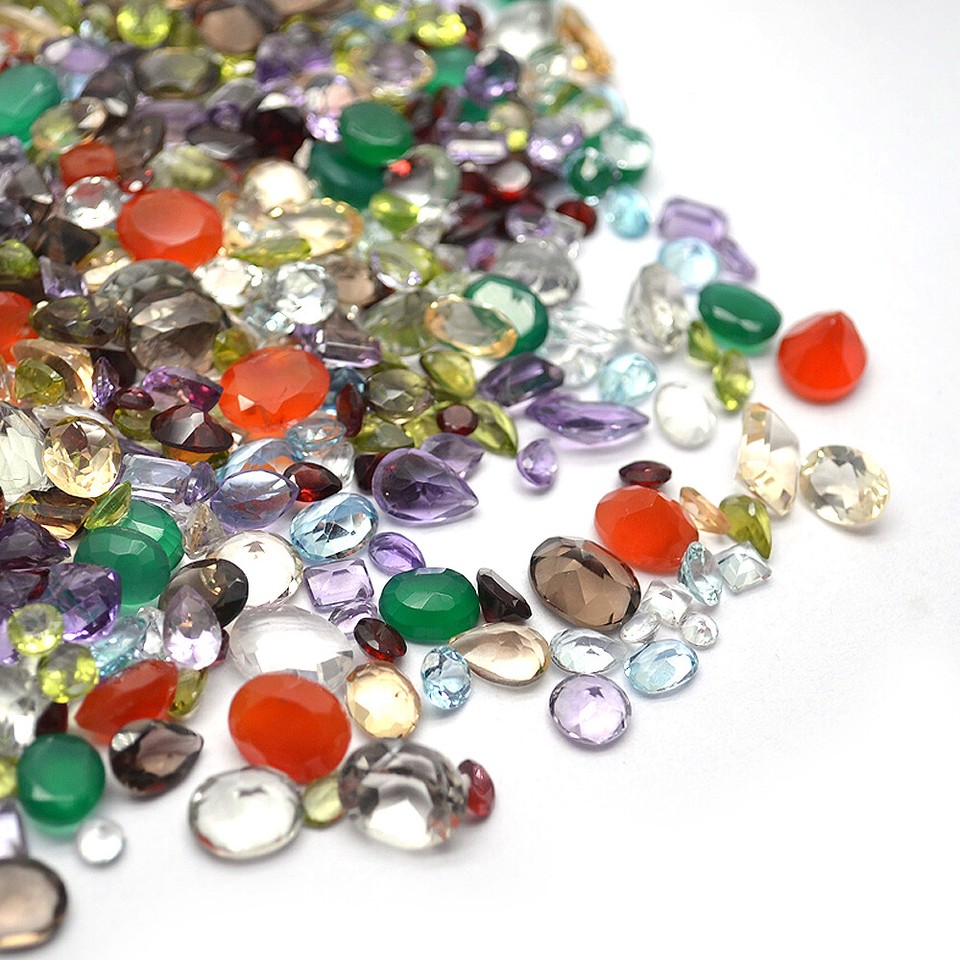 AAA Mixed Gems Semi Precious Loose Natural Gemstones Lots Faceted Cut 0 ...