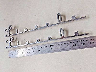 PAIR VINTAGE 1950 1951 BABY LINCOLN EMBLEM SCRIPT GENUINE DIE CAST ...