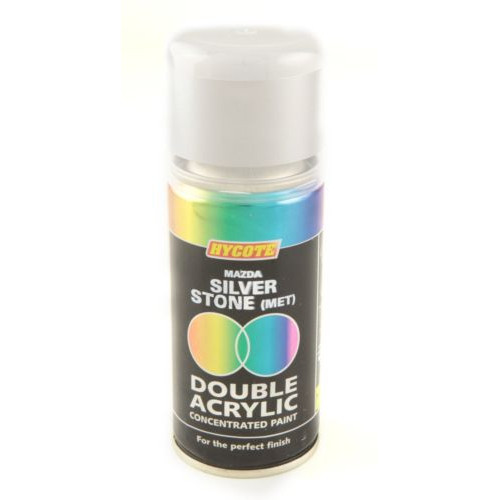 Hycote Mazda Silver Stone (Metallic) 150ml Double Acrylic Spray Paint ...