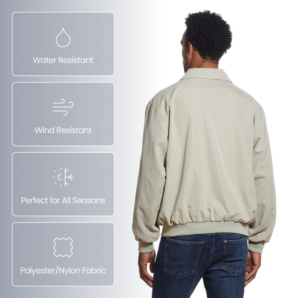 Weatherproof Men's Lightweight Microfiber Golf Jacket Stone Tan XXL NWT *Defect* | eBay