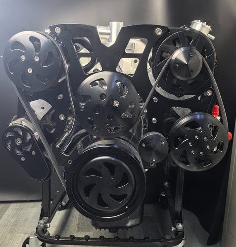 SMALL BLOCK CHEVY 350 Aluminum Serpentine Kit Front Drive System For ...