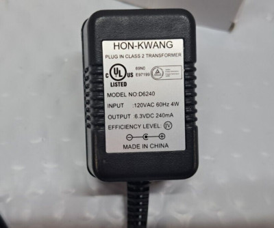 Hon-Kwang D6240 AC Adapter Transformer 6.3VDC 240mA NEW IN BOX | eBay