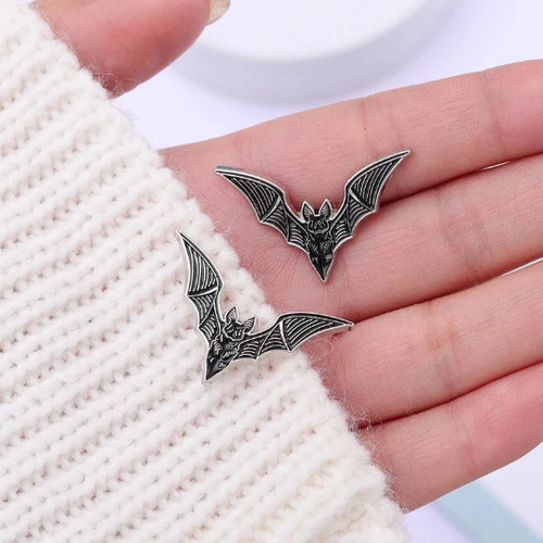 Bat pin badge, enamel bat badge, Halloween lapel pin, animal brooch, 1 ...