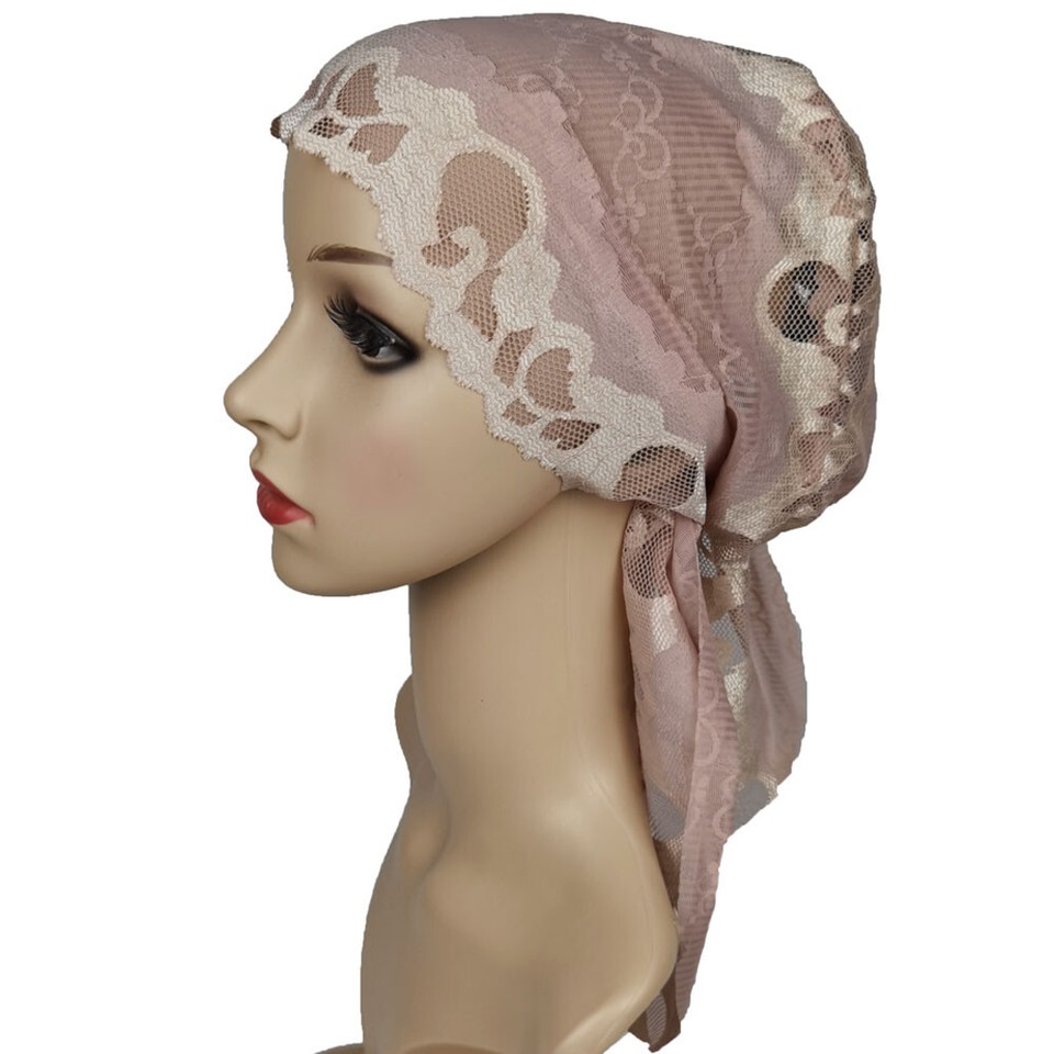 Muslim Women Lace Hat Islamic Inner Caps Headwear Underscarf Hijab Lady ...