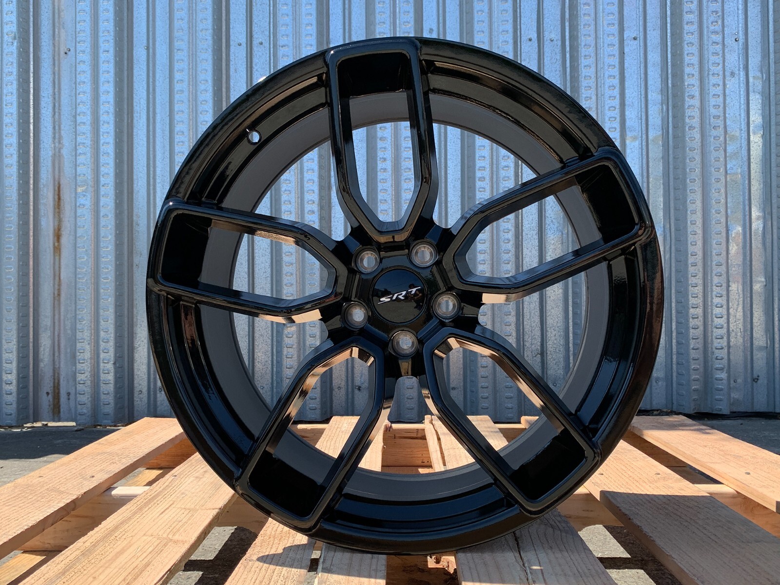 20X9.5/11 GLOSS BLACK SR2 20" Wheels For Dodge Challenger Charger SRT ...