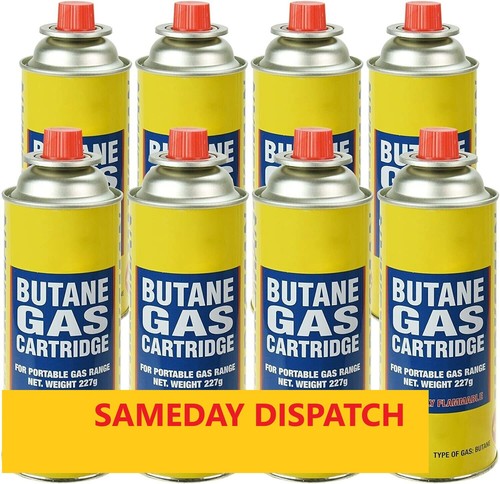 12 X BUTANE GAS BOTTLES CANISTERS FOR PORTABLE STOVES COOKERS GRILL ...