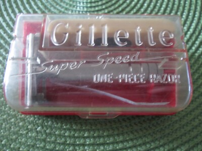 Vintage Gillette Superspeed Safety Shaving Razor in Case w/Blades W1 | eBay
