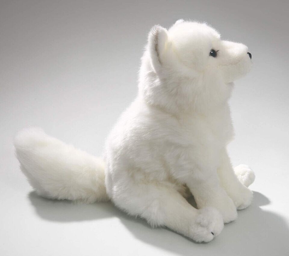 White Fox Plush Toy Doll Arctic Fox Doll GIft | eBay