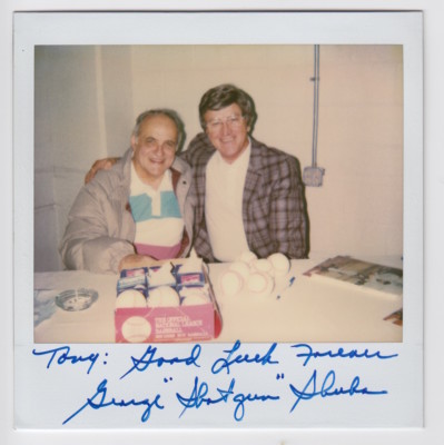 GEORGE SHOTGUN SHUBA SIGNED ORIGINAL POLAROID PHOTO INSCRIBED AUTO JSA ...