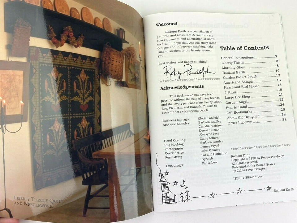Cabin Fever Designs Book One Radiant Earth Robyn Pandolph Quilts Rugs ...