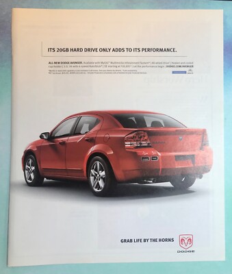 Vintage 2000s 10 by 12 mag print ad DODGE cars automobile garage ...