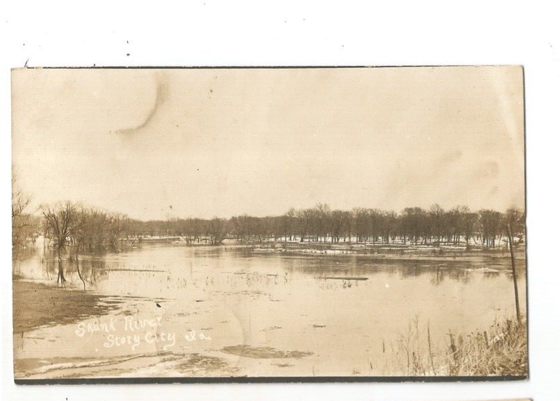 RPPC Story City, Iowa SKUNK RIVER PM 1912 STORY CITY REAL PHOTO ...