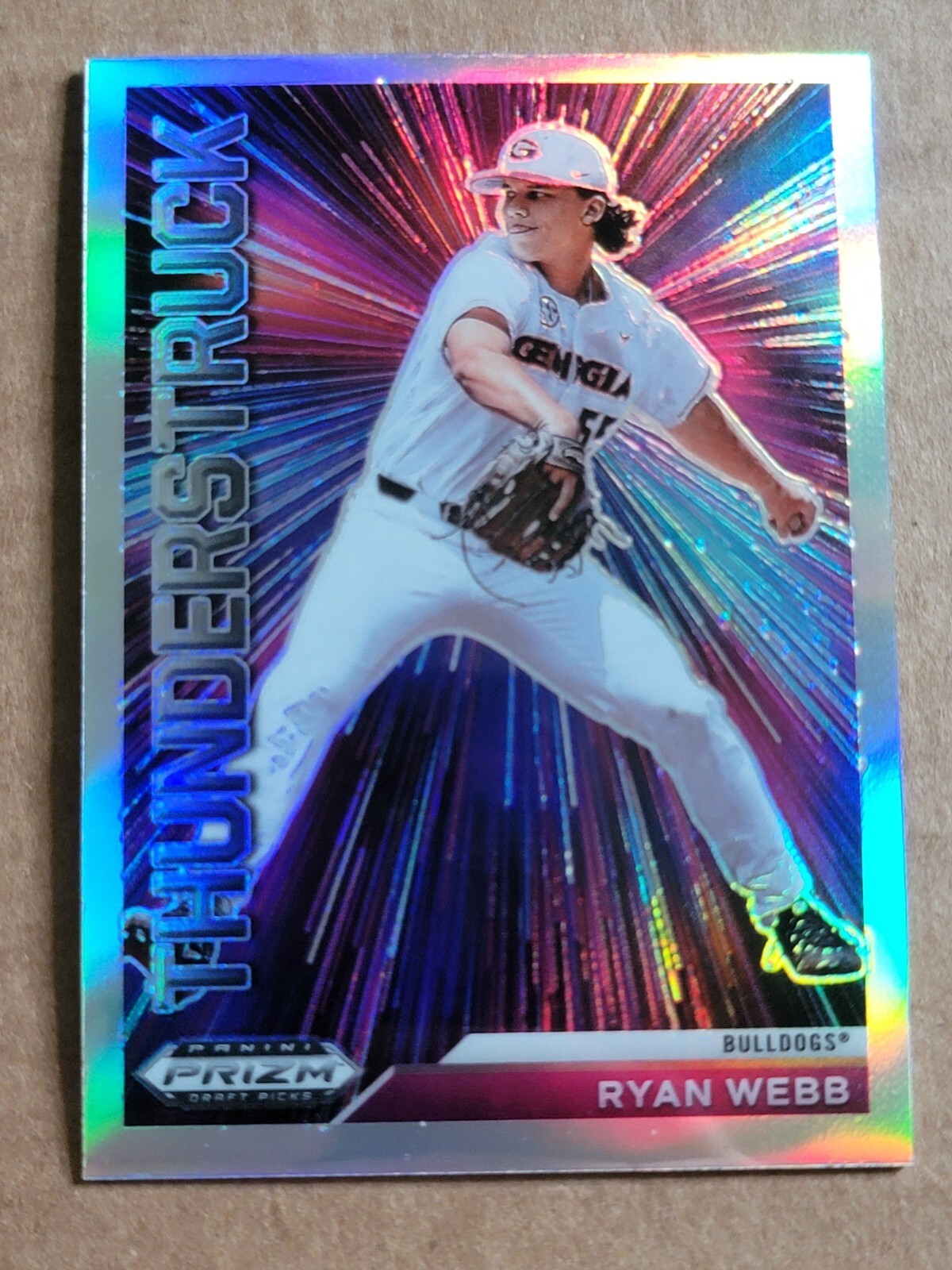 Ryan Webb 2021 Panini Prizm Draft Picks Thunderstruck Baseball Card TS ...