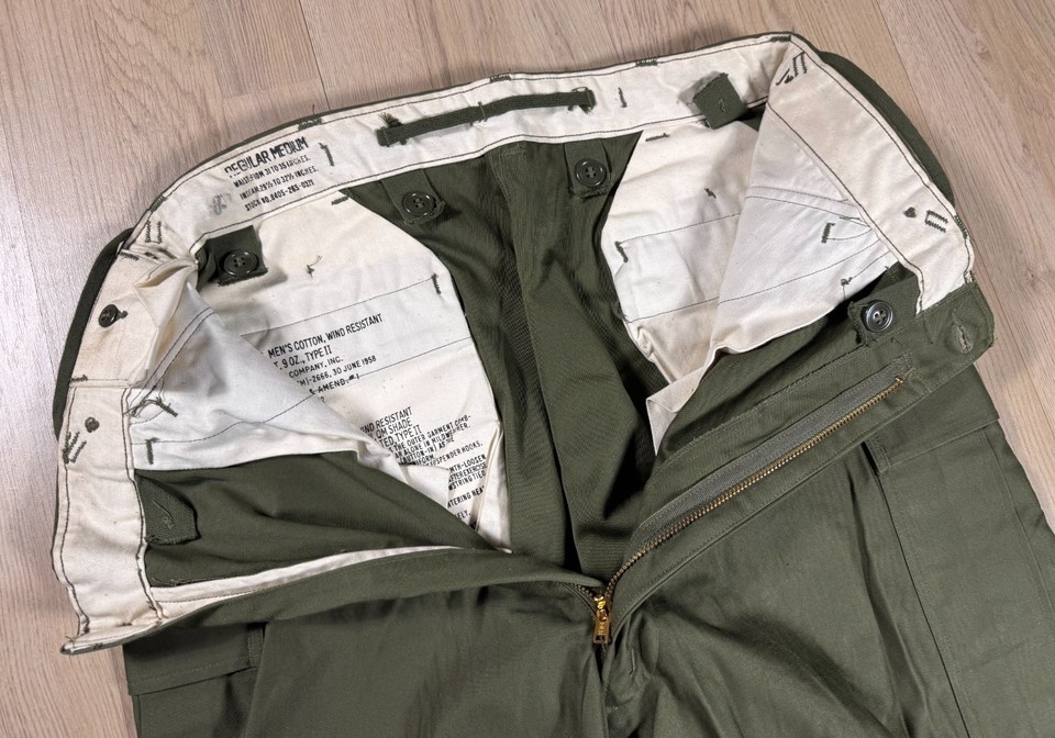 US Army M1951 Field Trousers Pants Wind Resistant Cotton Sateen Uniform ...