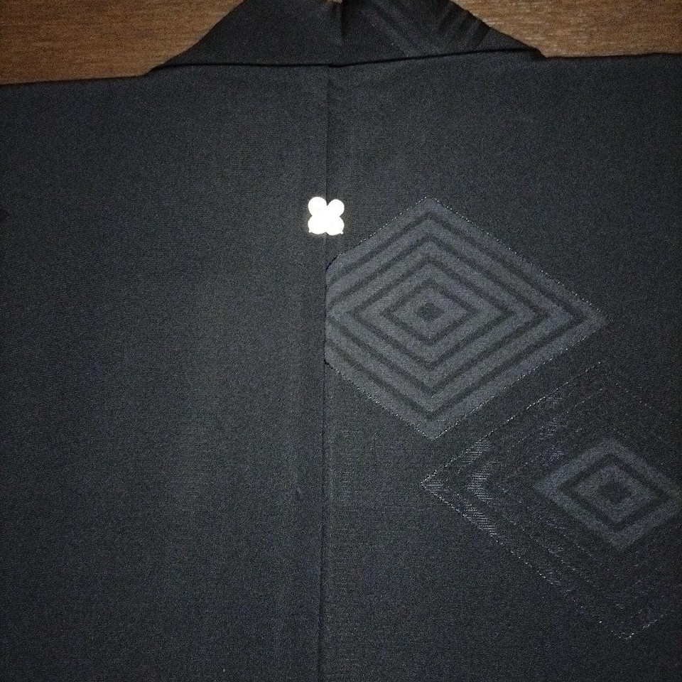 Boro Used Japanese Old Cloth Japan Black Background Haori For Women ...