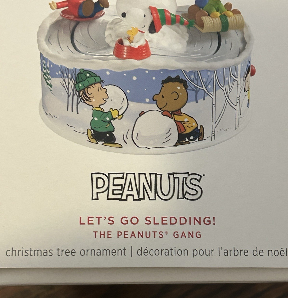 2025 Hallmark Let's Go Sledding Peanuts MAGIC Light Sound and Motion ...