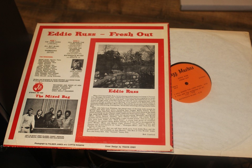 Eddie Russ Fresh Out 1974 jazz funk LP private press on Jazz Masters NM ...