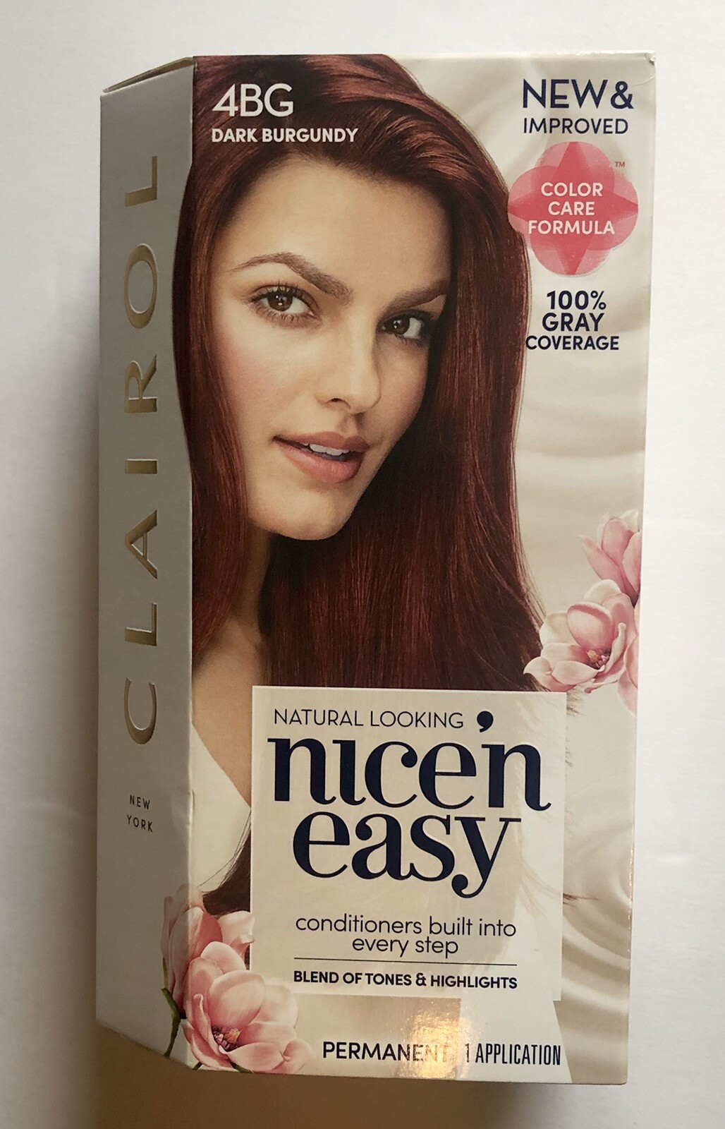 Clairol Nice 'N Easy Permanent Hair Color, 4Bg Dark Burgundy | eBay