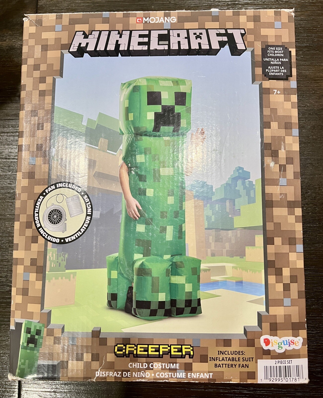 Minecraft Child Creeper Inflatable 2piece Halloween C… - Gem