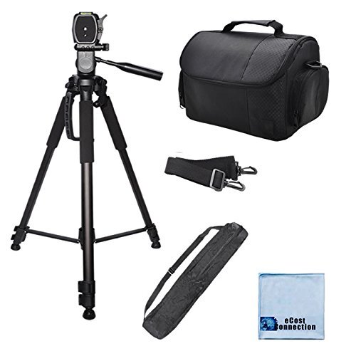 72'' Pro Portable Flexible Camera Tripod Pan Head for Cannon Nikon ...