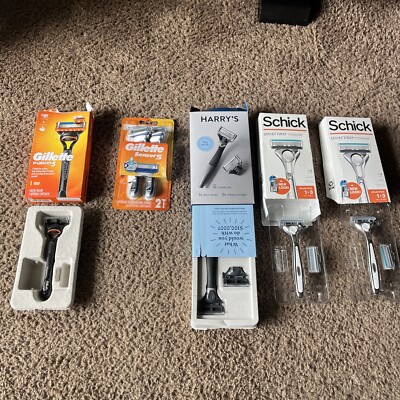 5 Schick Quattro , Gillette,Harry’s Men’s. Razor cartridges. Free shipping READ | eBay