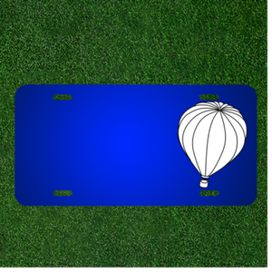 Custom Personalized License Plate With Add Names To Hot Air Balloon ...