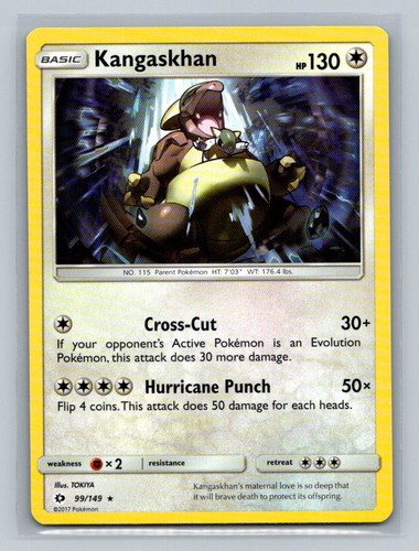 Kangaskhan SM Base Set 99/149 Near Mint NM | eBay