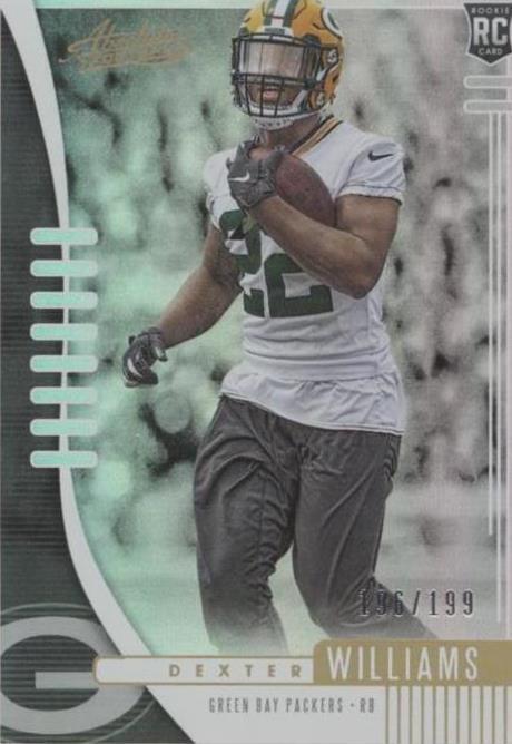 2019 Panini Absolute - Rookie Dexter Williams #157 Spectrum /199 (RC ...
