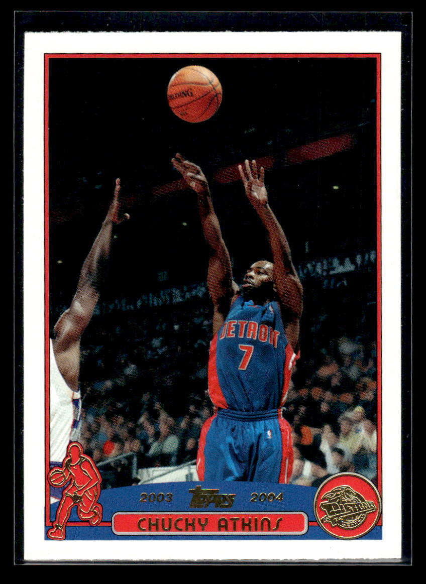 2003-04 Topps Collection #146 Chucky Atkins Variation Detroit Pistons ...