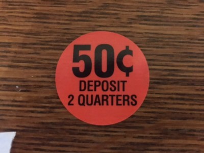 Original 50 Cent .50 DECAL STICKER Label Gumball bulk Vending Machine ...