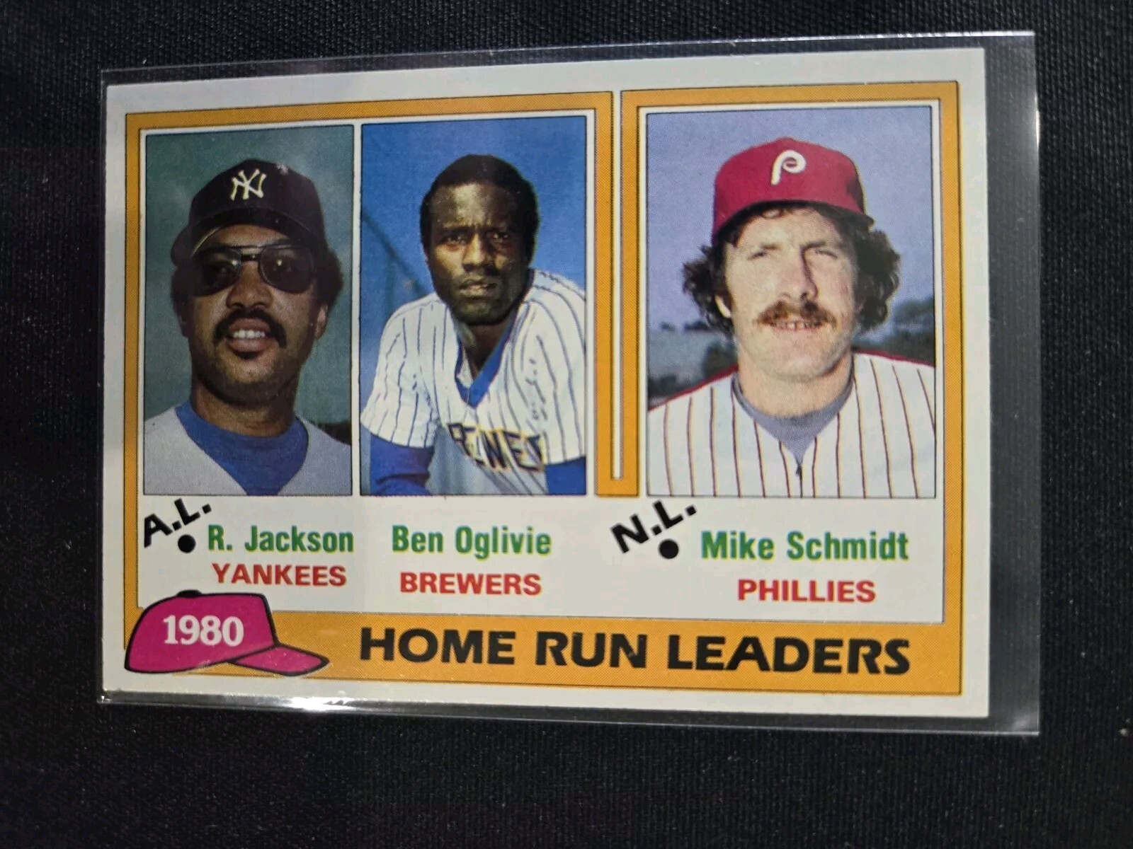 1981 Topps Baseball Reggie Jackson / Mike Schmidt Homerun Leaders #2 NM ...