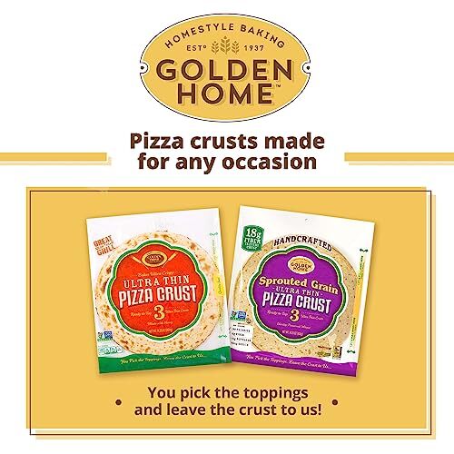Golden Home Ultra Thin 3 Piece Pizza Crust 14.25 Ounce | eBay