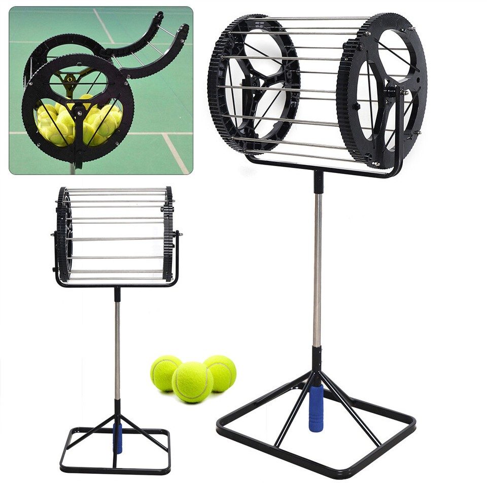 Tennis Ball Collector 2 in 1 Ball Catcher Automatic Tennis Training ...