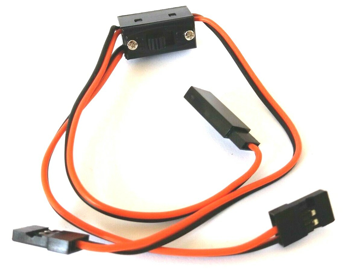 RC RECEIVER SWITCH ON OFF CONTROL POWER MODEL CARS PLANES FUTABA JR ...