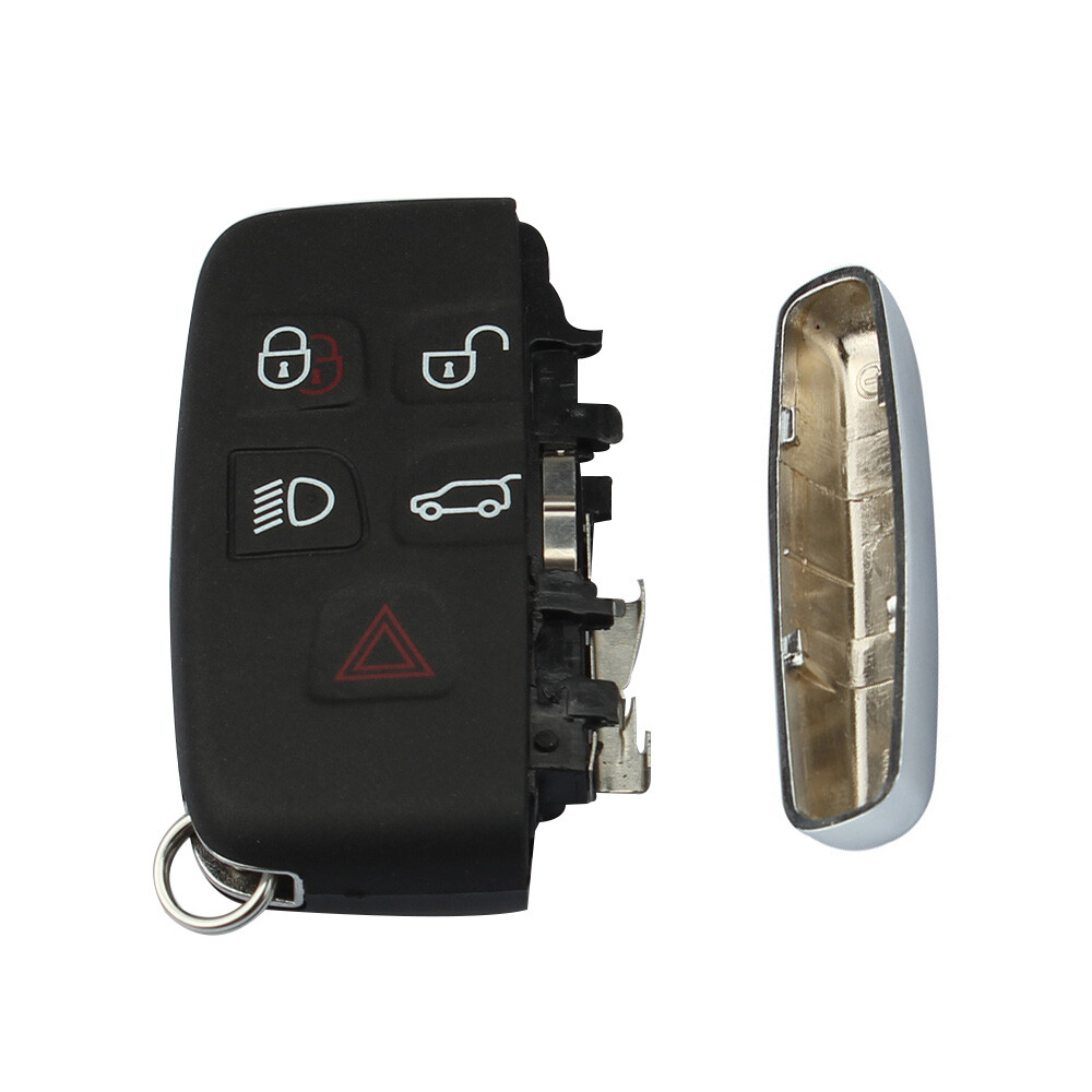 For Land Rover LR2 LR4 Jaguar XJ XF XK 5 Buttons Smart Remote Key Shell ...