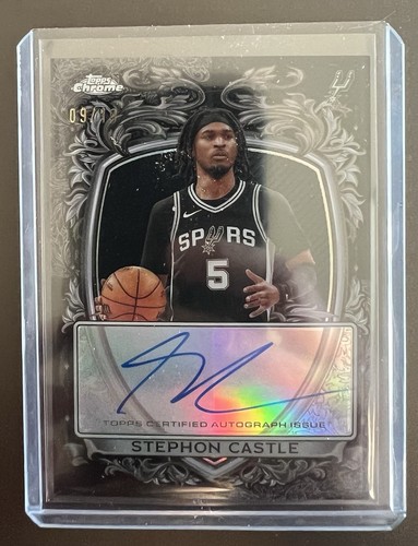 2025-26 Topps Chrome Stephon Castle Signature Style BLACK AUTO /10 SSP ...