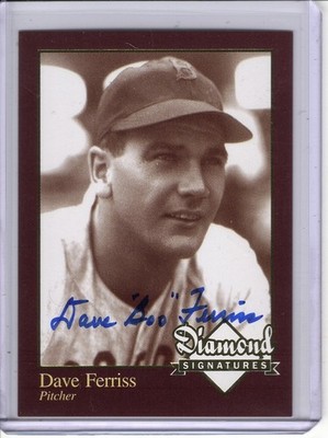2006 DIAMOND SIGNATURES DAVE FERRISS AUTO | eBay