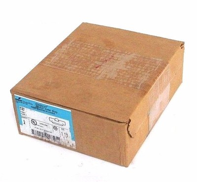 BOX OF 2 NEW COOPER CROUSE-HINDS T47 CONDUIT OUTLET BODIES FORM 7, 1-1/ ...