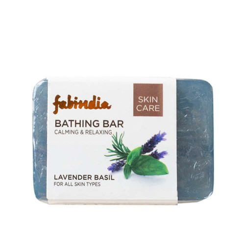 Fabindia Lot of 2 Lavender Bathing Bar or soaps 200grams skin face body ...