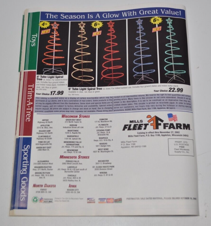 2002 Mills Fleet Farm Christmas Toy And Merchandise Catalog 119 Pages ...