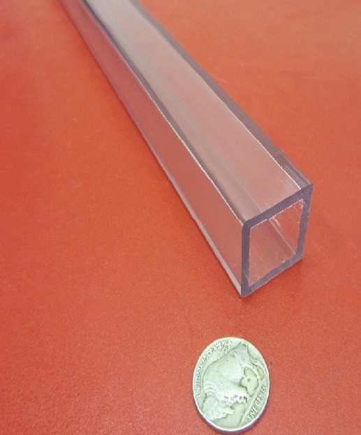 Kmac Polycarbonate Square Tube 1.0" Square x 1/8" Wall x 48"-122 | eBay