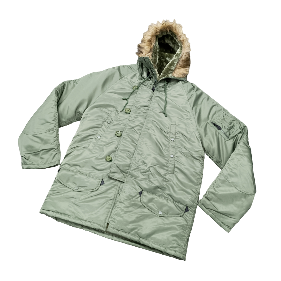 USAF N3B Snorkel Parka Insulated Arctic OG Winter Coat Vintage Fashion ...