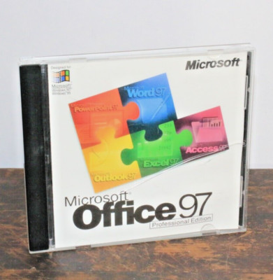 MICROSOFT OFFICE 97 Professional Edition (CD, 1997) with CD Key Code | eBay