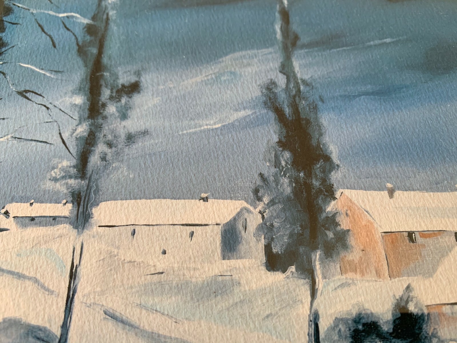 Francoise Desmont, "Sous la Neige" (Under the Snow) - Hand Signed Ltd ...