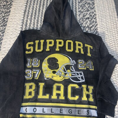 New Kool Kiy Support Black Colleges HBCU Footbal Hoodie Heavyweight Sz ...