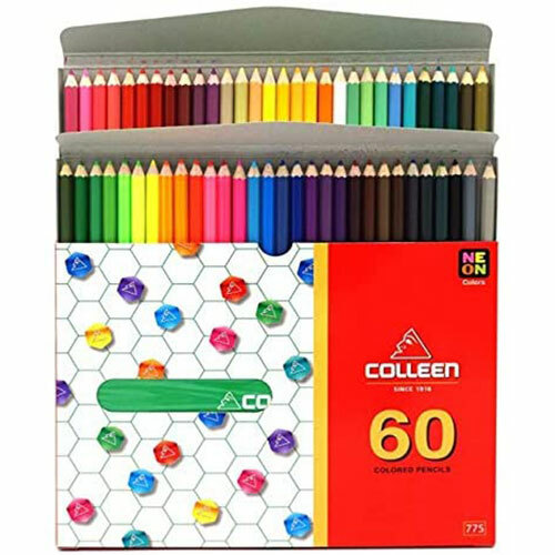 COLLEEN 60 Colored Pencil Set Hexagon 60 colors 775-60 Art Drawing ...